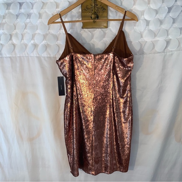 Lulus | Dresses | Lulus Glisten To Me Copper Sequin Dress Nwt | Poshmark